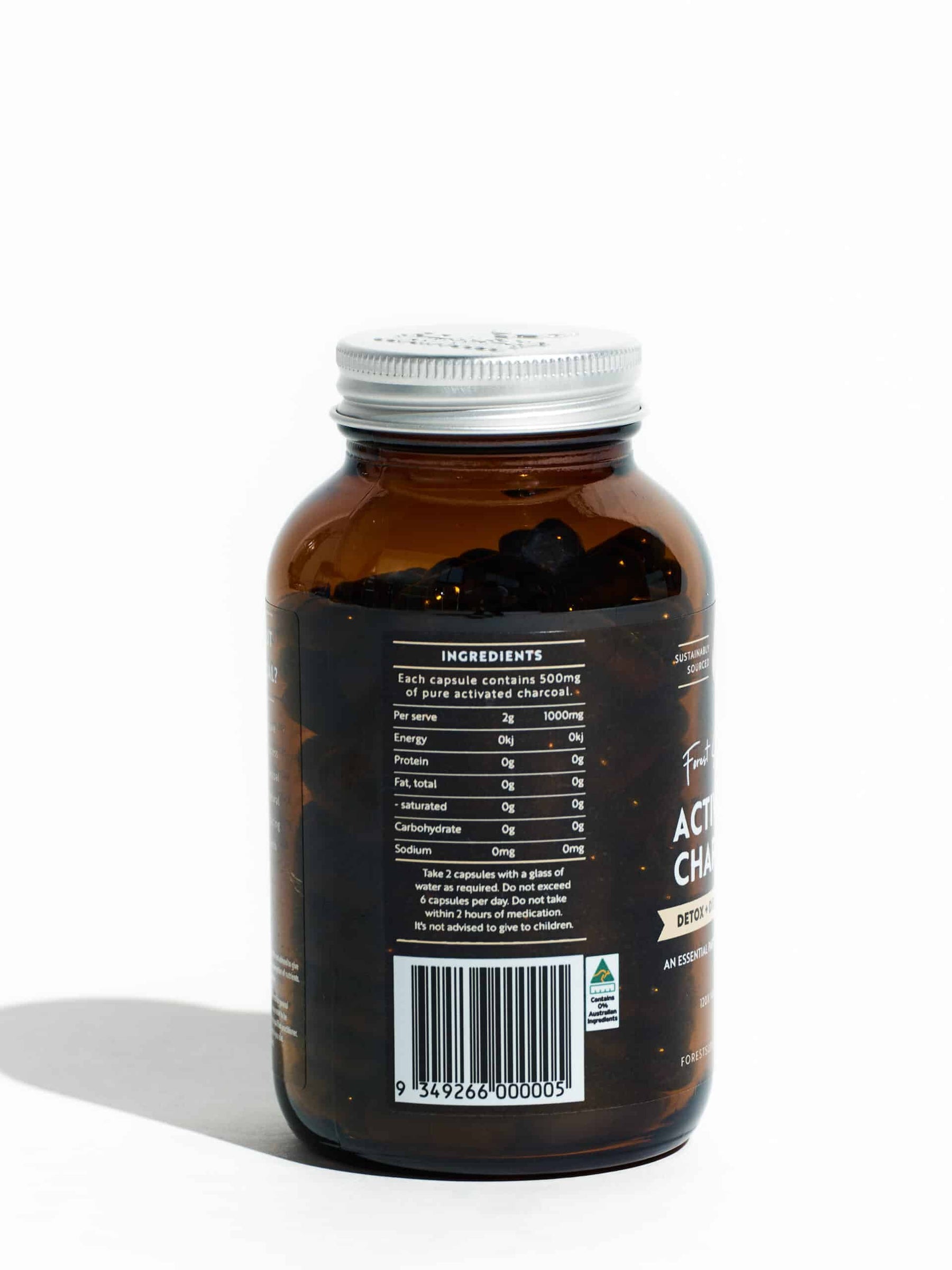 Activated Charcoal Capsules – Coconut Shell | FSF